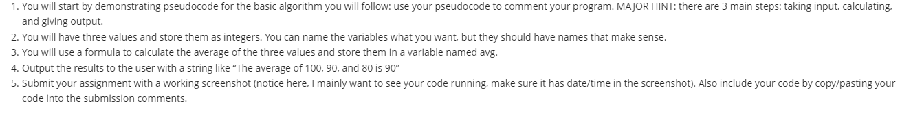 Solved and giving output. 2. You will have three values and | Chegg.com