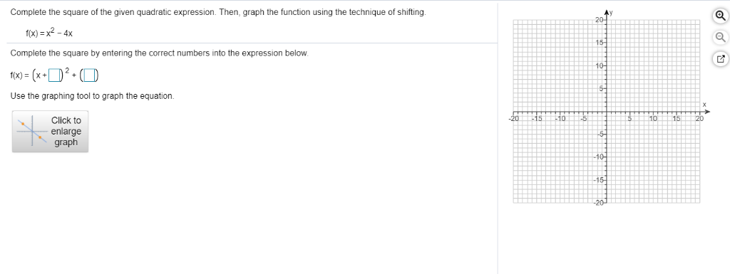 Solved Complete the square of the given quadratic | Chegg.com