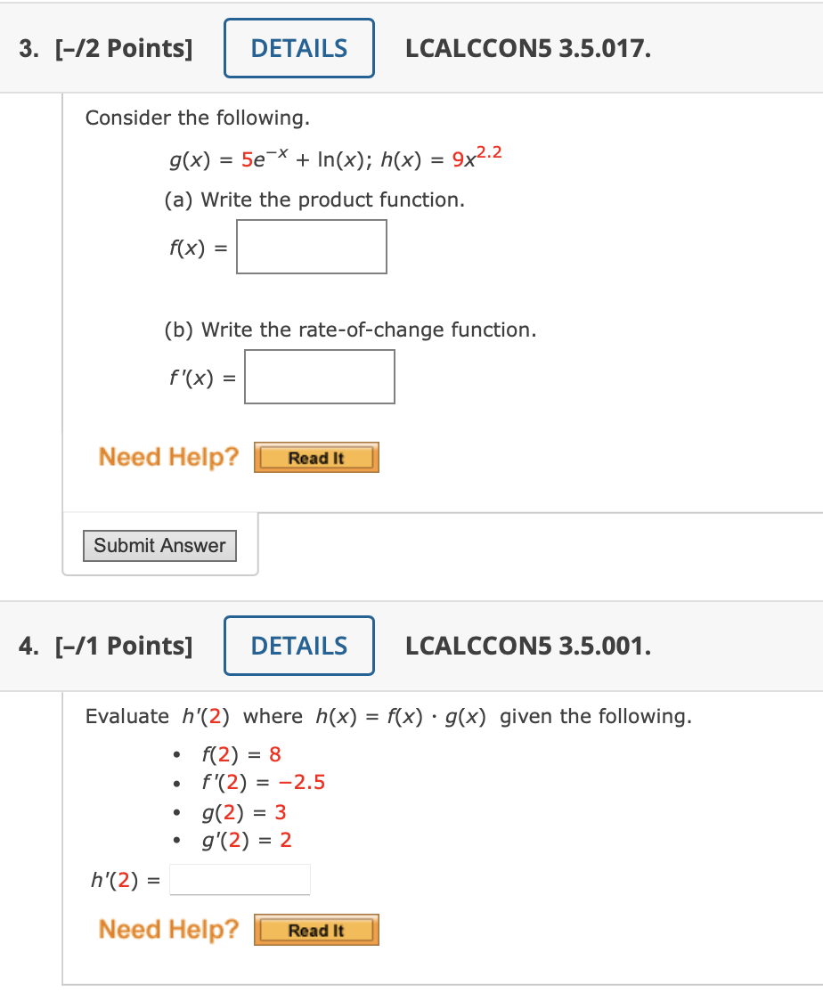 Solved -/2 Points] LCALCCON5 3.5.017. Consider the | Chegg.com