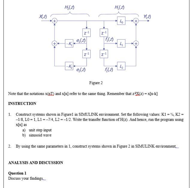 Solved PART 3: SYNTHESIS OF SYSTEM USING SIMULINK | Chegg.com