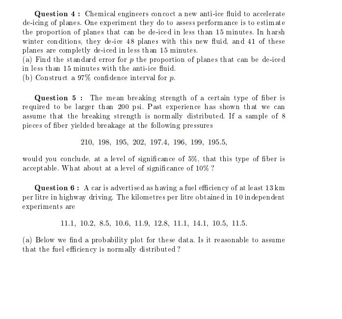 Solved Question 4 : Chemical engineers concoct a new | Chegg.com