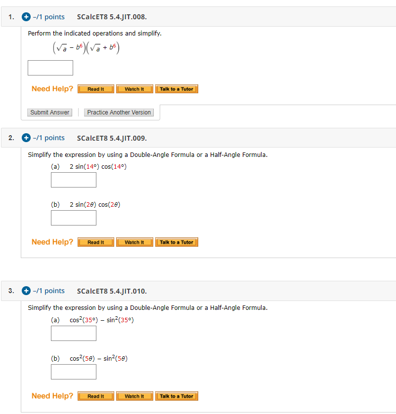 Solved +-/1 points SCalcET8 5.4.JIT.008. 1 Perform the | Chegg.com
