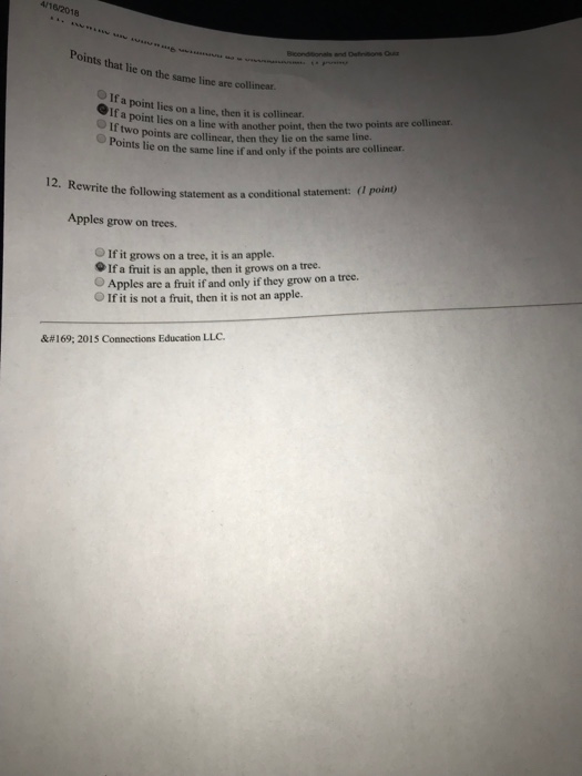 Solved 1. What is the conclusion of the following | Chegg.com