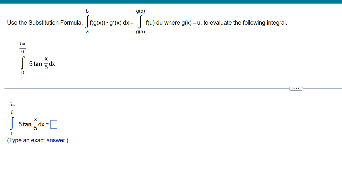 Solved Use the Substitution Formula, | Chegg.com