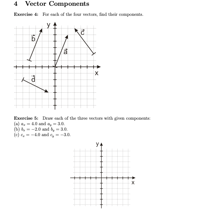 Solved Exercise 4: For each of the four vectors, find their | Chegg.com