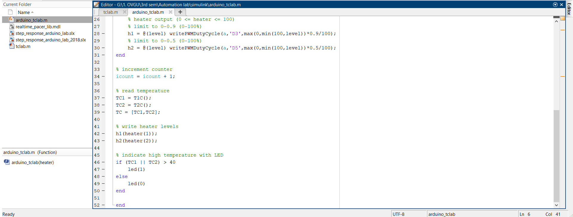 This is a Temperature Control Lab (TCL) | Chegg.com
