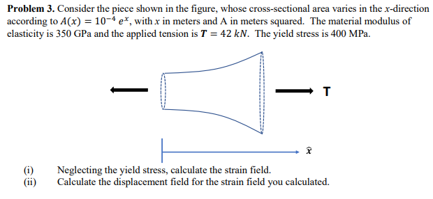 Solved Problem 3. Consider the piece shown in the figure, | Chegg.com