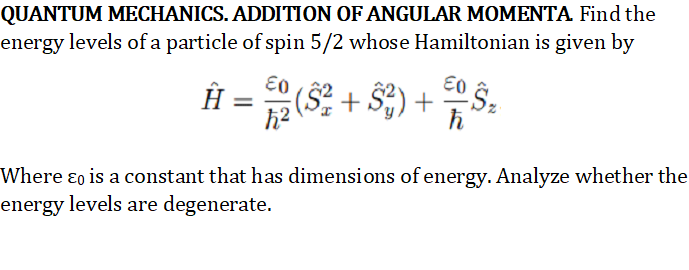 Solved QUANTUM MECHANICS. ADDITION OF ANGULAR MOMENTA Find | Chegg.com