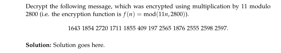 Solved 3. Show that the general formula for the decoding | Chegg.com