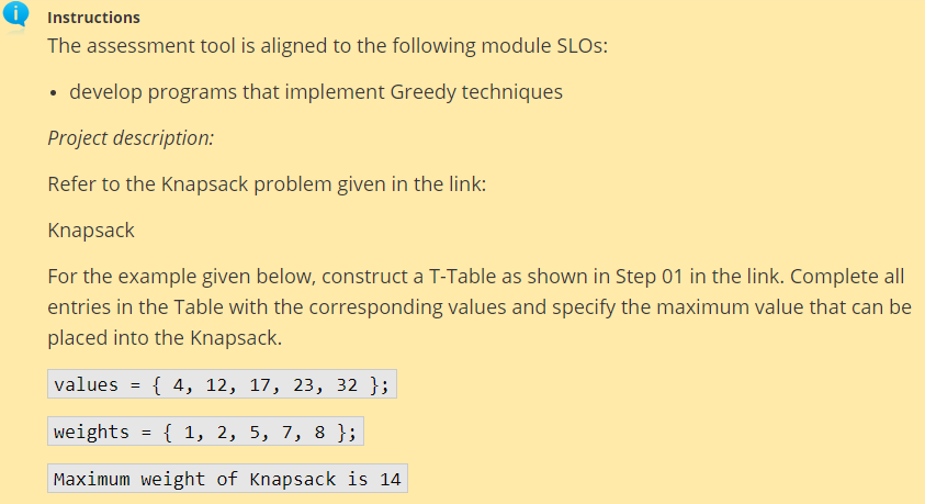Solved Instructions The assessment tool is aligned to the | Chegg.com