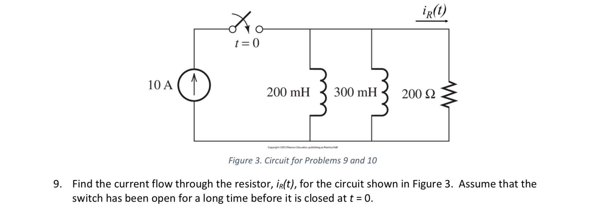 Solved Figure 3. Circuit for Problems 9 and 10 Find the | Chegg.com
