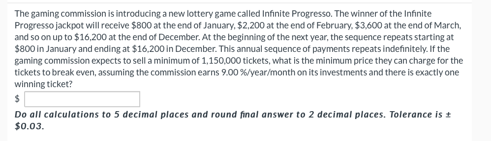 Solved The gaming commission is introducing a new lottery | Chegg.com
