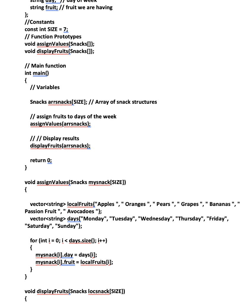 Solved PLEASE NO HARD CODING, main function just the | Chegg.com Solved PLEASE NO HARD CODING, main function just the | Chegg.com