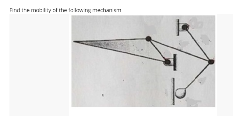Solved Find the mobility of the following mechanism | Chegg.com