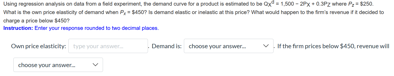 Solved Using regression analysis on data from a field | Chegg.com