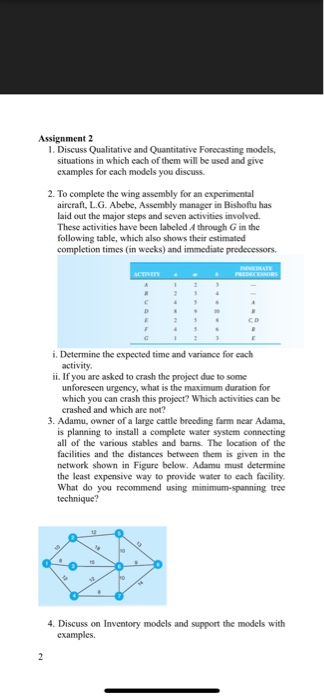 Solved 1. Discuss Qualitative and Quantitative Forecasting | Chegg.com