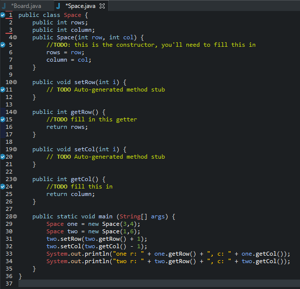 Help please, complete the following java codes. | Chegg.com