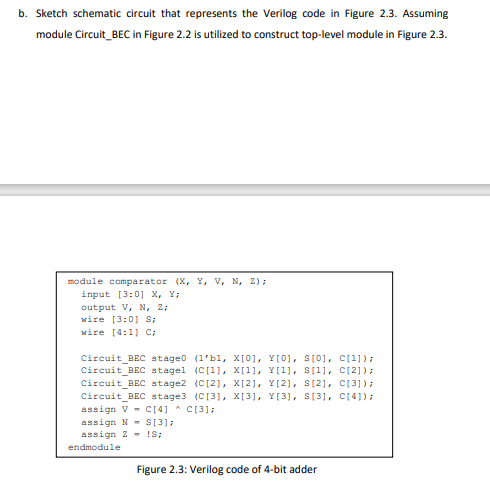 Solved b. Sketch schematic circuit that represents the | Chegg.com