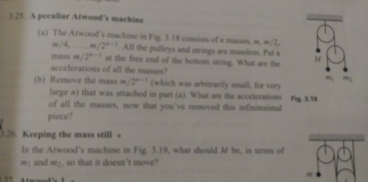 Solved 125 A peculiar Arwood's machine (a) The Arwood's | Chegg.com