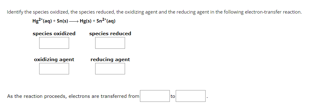 Solved Relative Strengths of Oxidizing and Reducing Agents | Chegg.com
