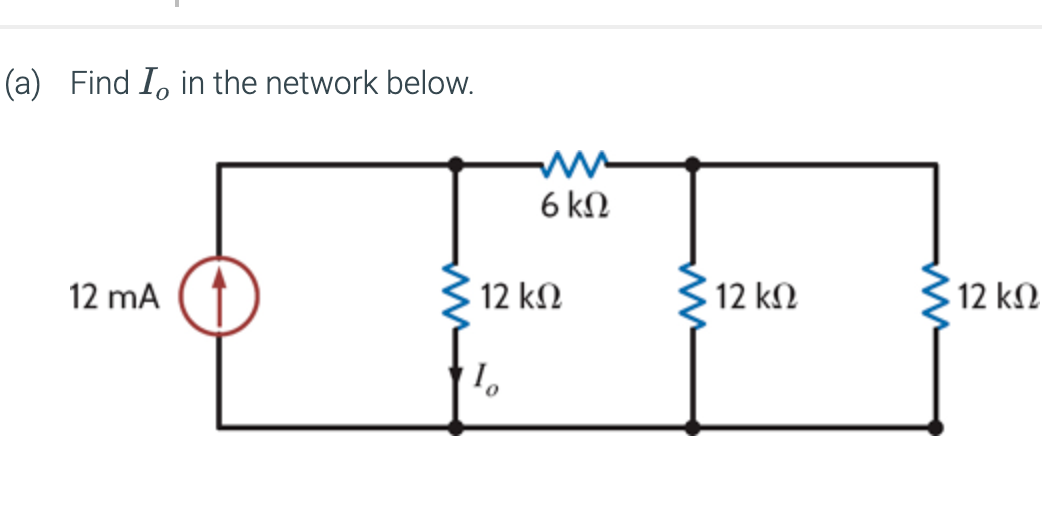 Solved (a) Find Io in the network below. | Chegg.com