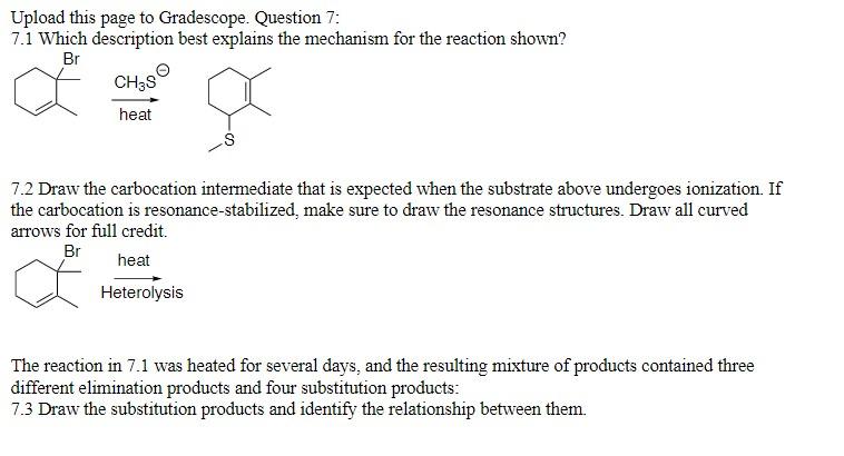 Solved Upload this page to Gradescope. Question 7: 7.1 Which | Chegg.com