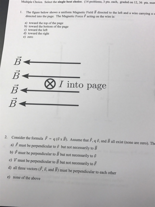 Solved The figure below shows a uniform Magnetic Field B | Chegg.com