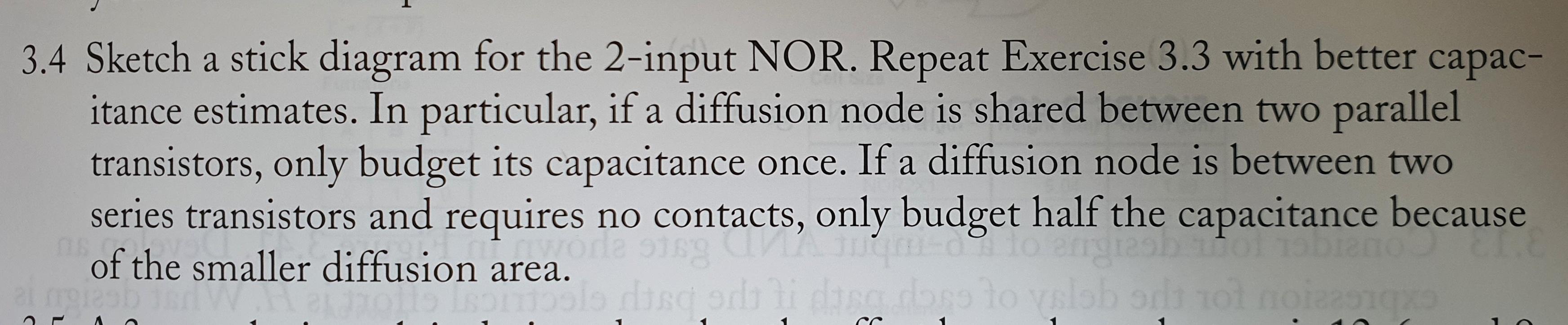 Solved 3.3 Sketch a 2-input NOR gate with transistor widths | Chegg.com