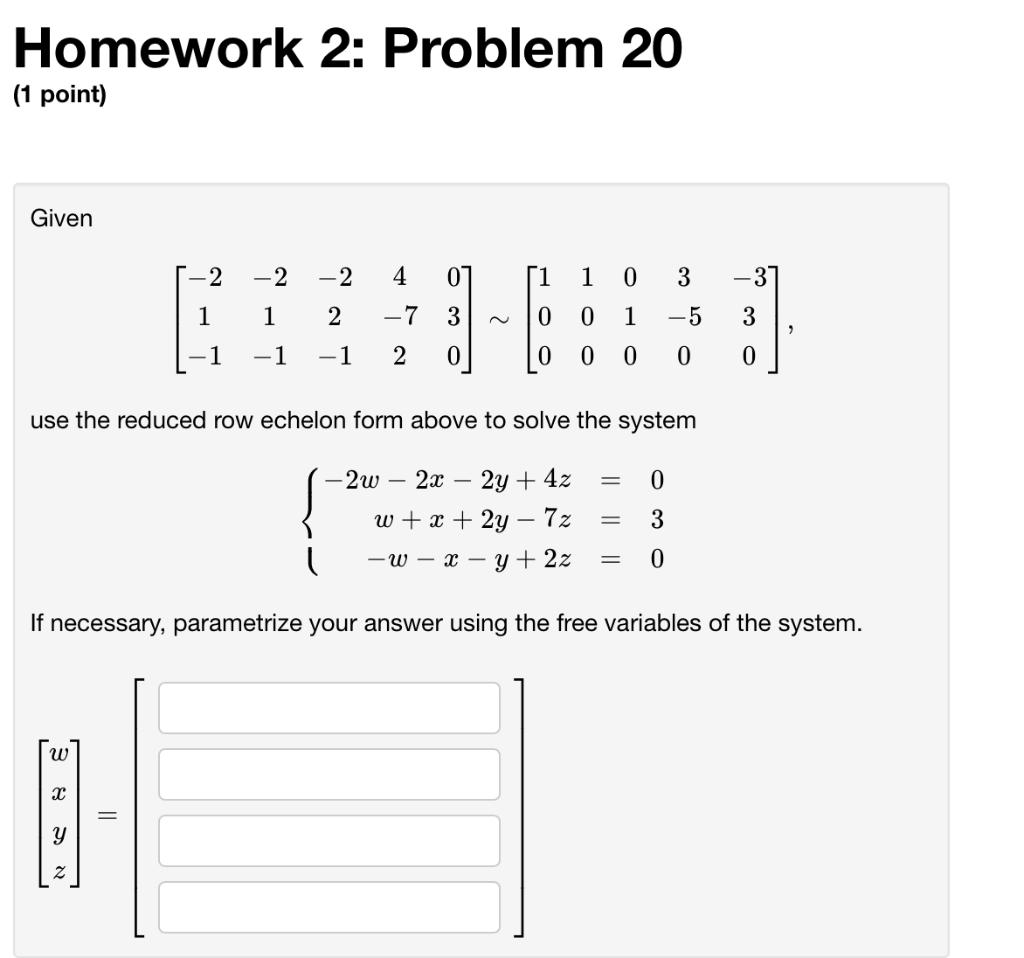 Solved Homework 2 Problem 20 1 Point Given 
