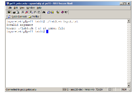 Please, do in SSH (Secure Shell Client). Lab 3 | Chegg.com