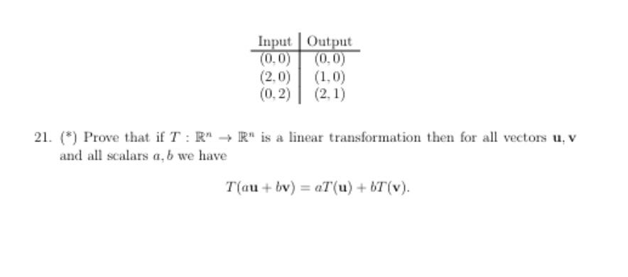 Solved ( {:?**) ﻿Prove that if T:Rn→Rn ﻿is a linear | Chegg.com