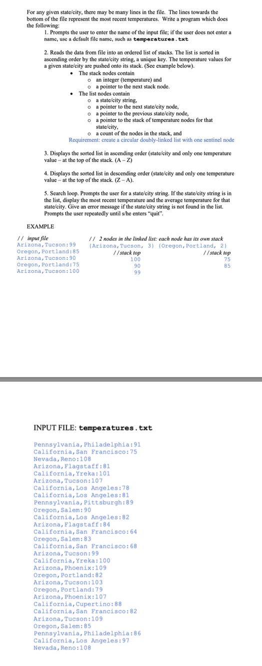 Solved Please carefully read the following requirements and | Chegg.com
