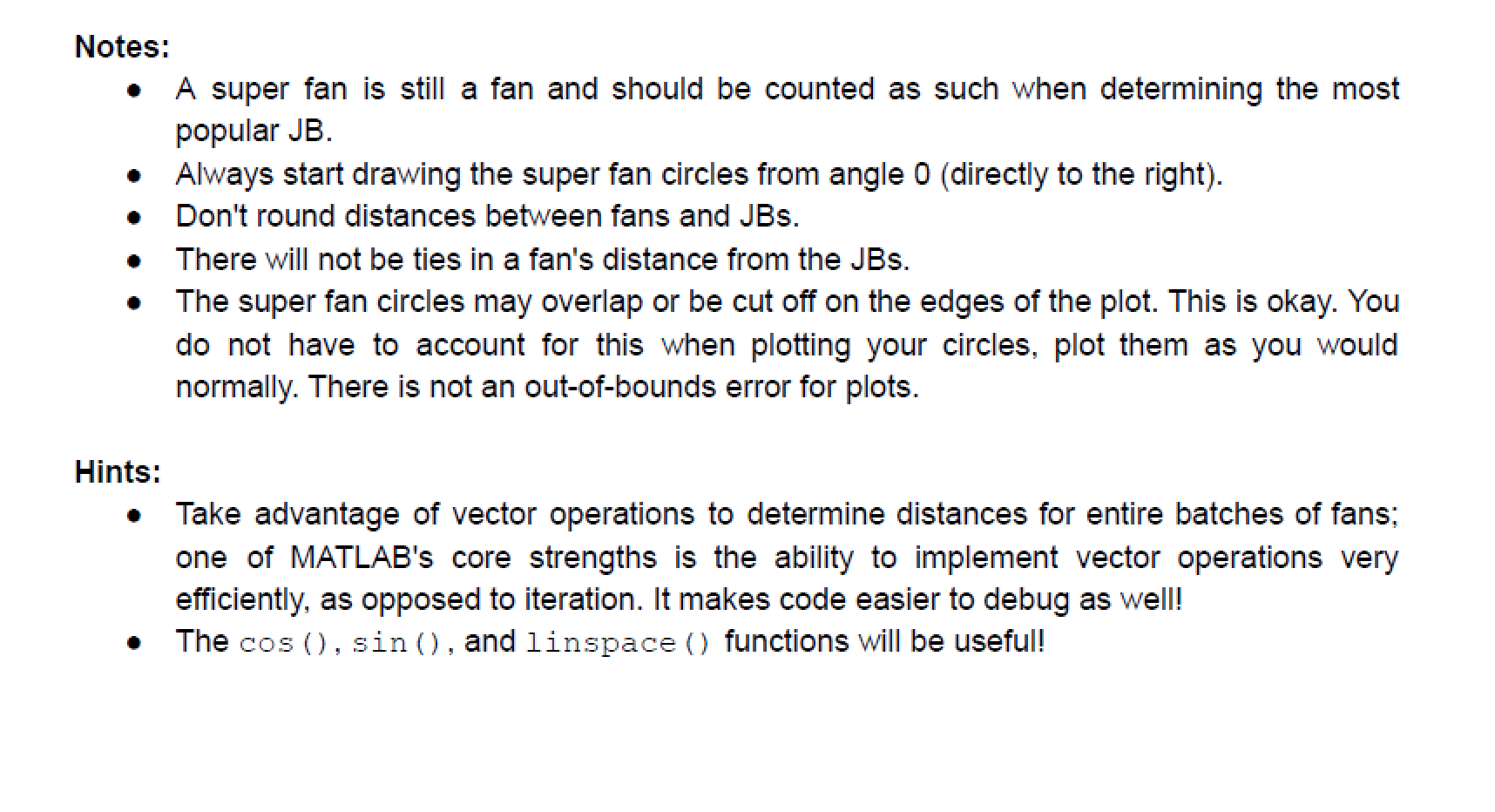 Function Name: jonasBrothers Inputs: 1. (struct) 1x1 | Chegg.com