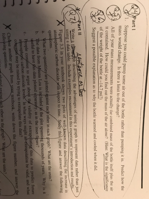 *@ 2. Based on the units for the slope of the graph | Chegg.com
