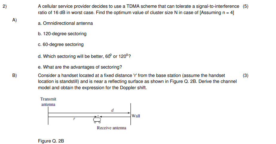 A cellular service provider decides to use a TDMA | Chegg.com