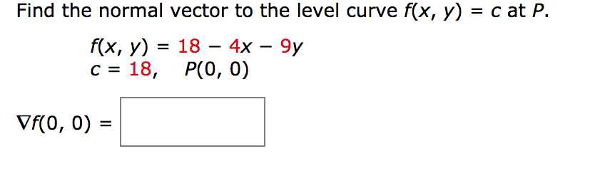 Solved Find the normal vector to the level curve f(x, y) = c | Chegg.com