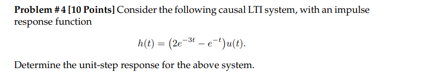 Solved Problem #4 [10 Points] Consider the following causal | Chegg.com