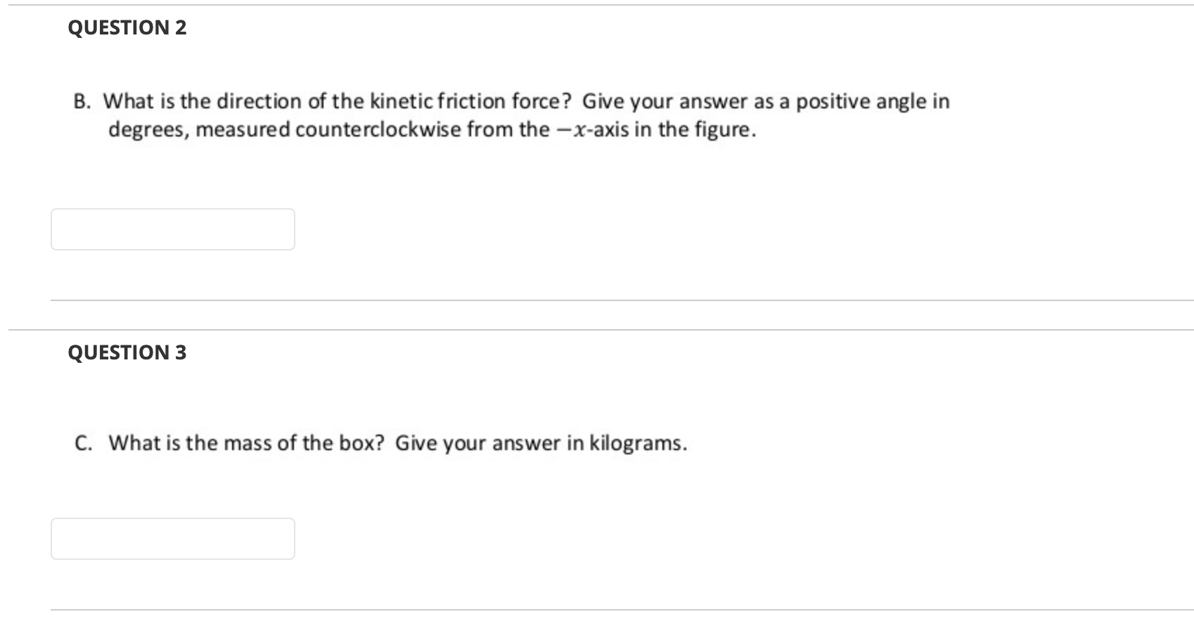 Solved QUESTION 1 Problem 1 (Pushing a box at constant | Chegg.com