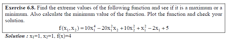 Find the extreme values of ﻿the following function | Chegg.com