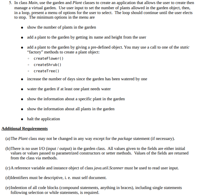 Solved ** HERE IS THE GIVEN CLASS PLANT.JAVA:** **JUST COPY | Chegg.com