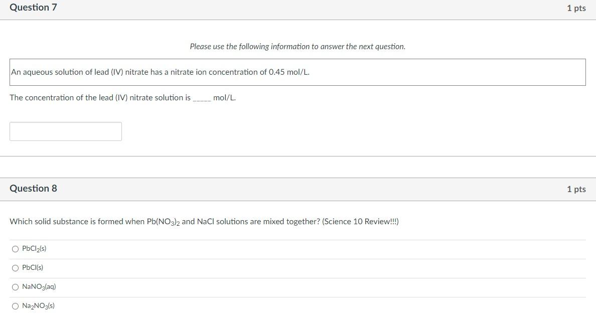 Solved Please Use The Following Information To Answer The