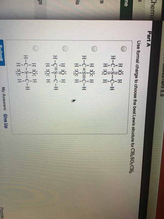 Solved Use formal charge to choose the best Lewis structure | Chegg.com