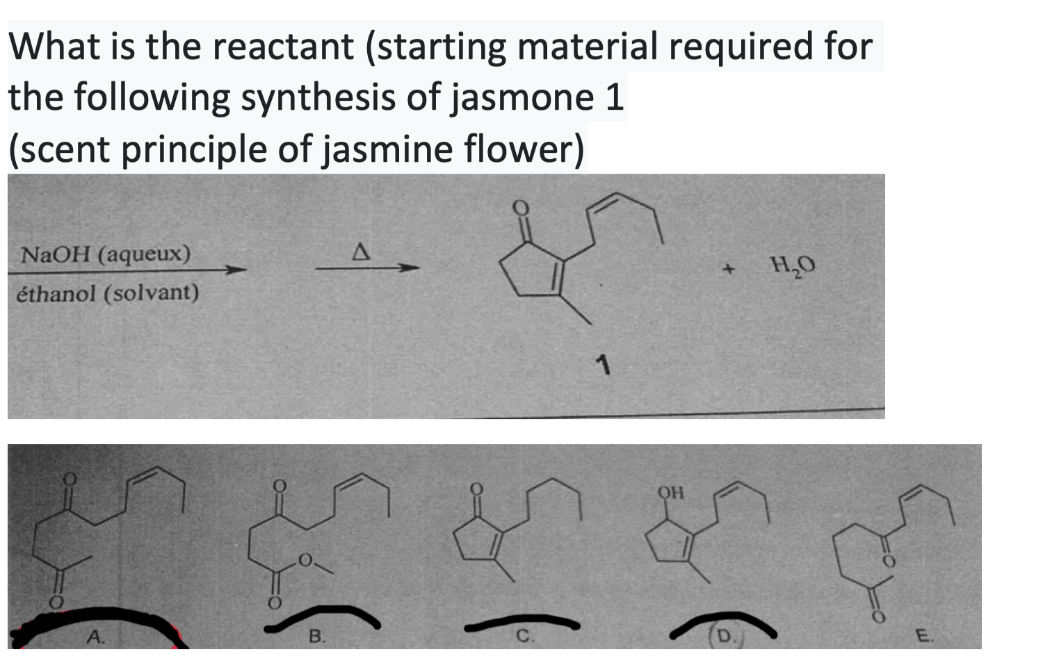 Solved What is the reactant (starting material required for | Chegg.com