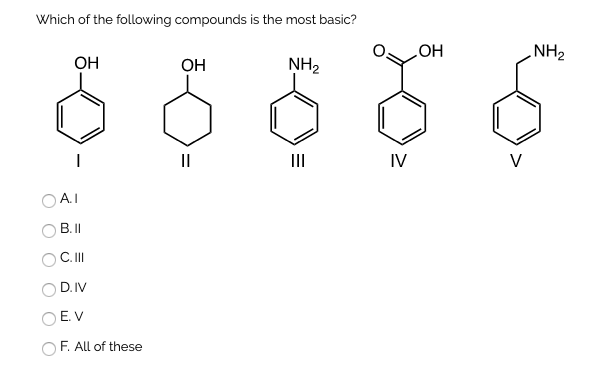 Solved Which of the following compounds is the most basic? | Chegg.com