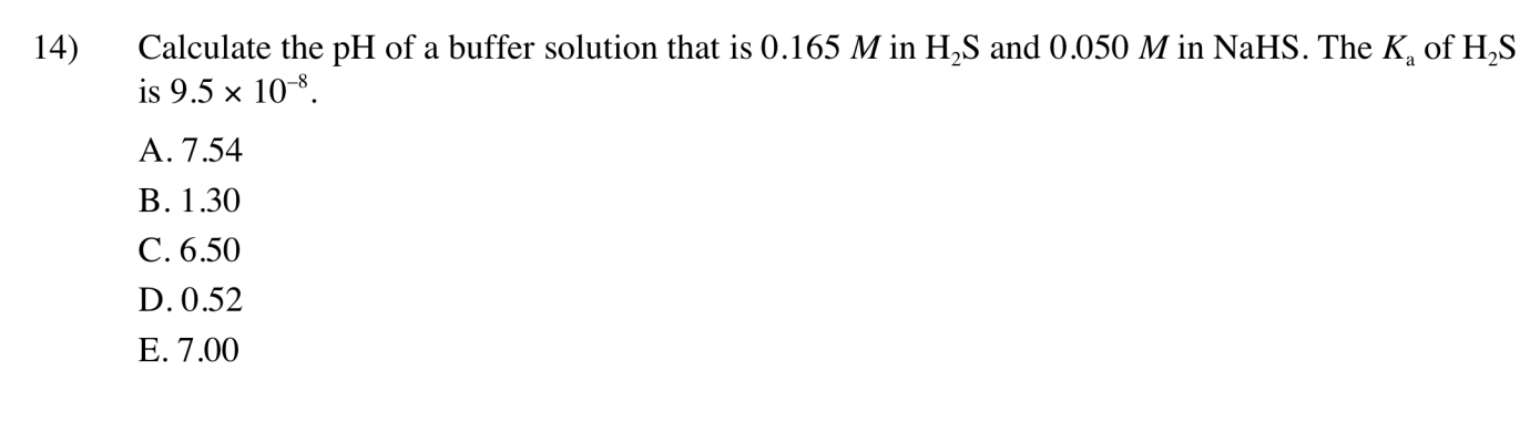 Solved 4) Calculate the pH of a buffer solution that is | Chegg.com