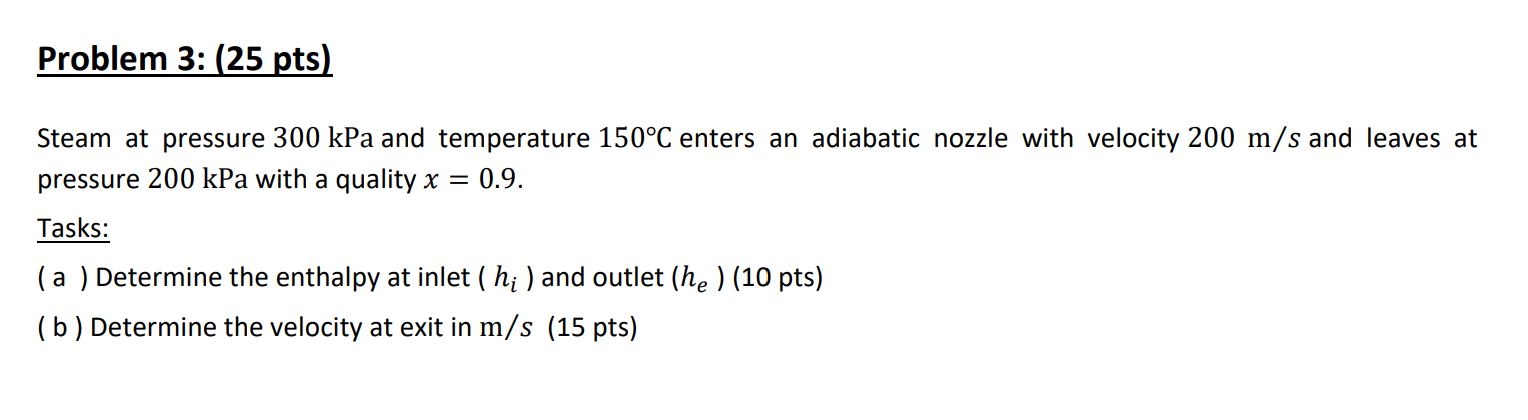 Solved Thermodynamics problem: use Water Property Tables | Chegg.com