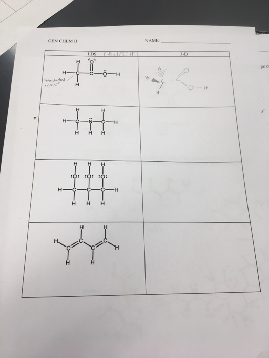 Solved GEN CHEM 1 NAME pe o | Chegg.com