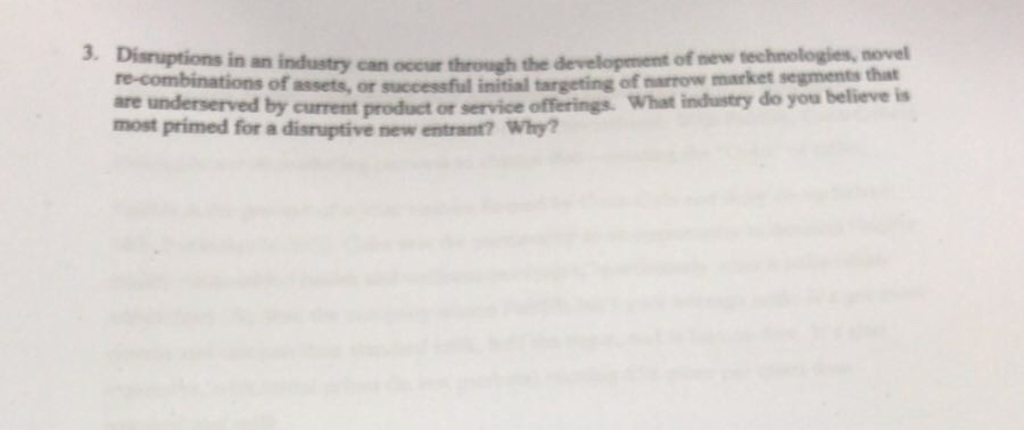 Solved Read the case study and answer following THREE short | Chegg.com