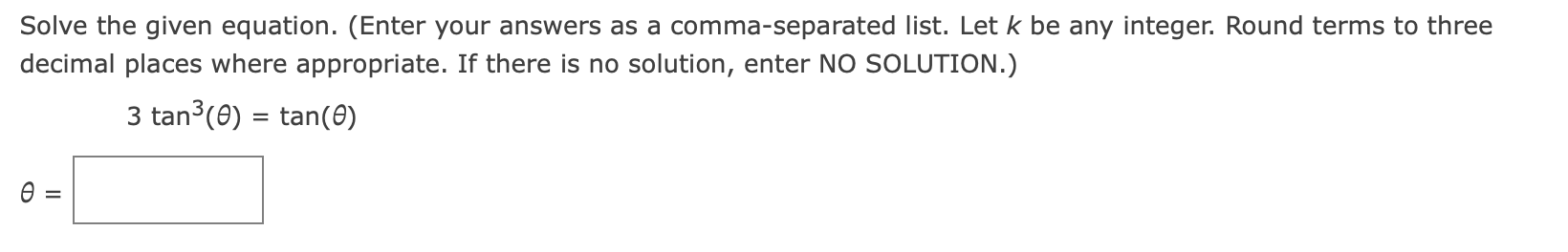Solved Solve the given equation. (Enter your answers as a | Chegg.com