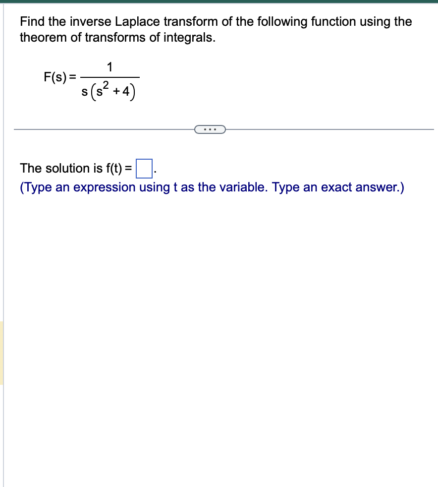 Solved Find the inverse Laplace transform of the following | Chegg.com